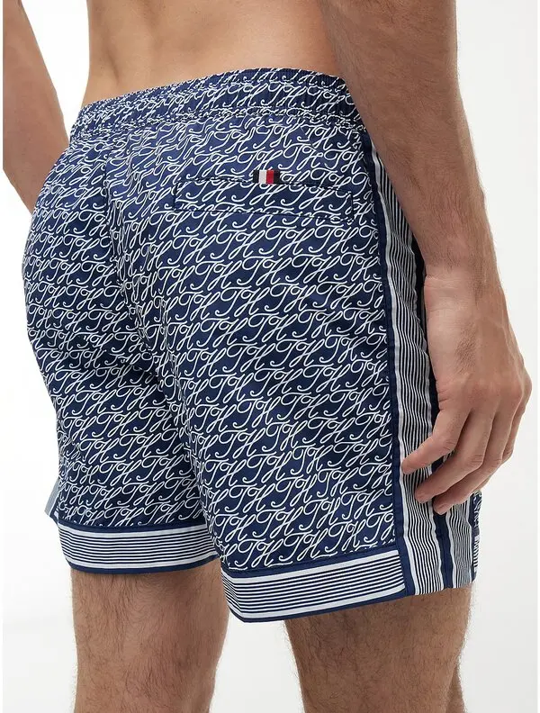 Tommy Hilfiger Allover Script Monogram Swim Trunks
