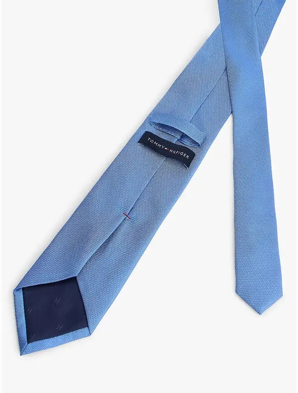 Tommy Hilfiger Solid Silk-blend Neck Tie