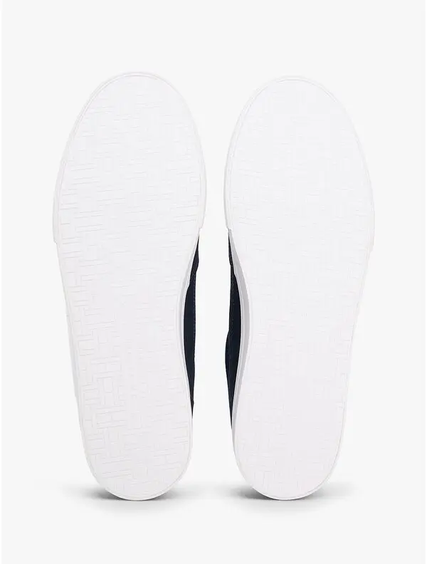 Tommy Hilfiger Vulcanized Canvas Lace-up Sneakers - Navy
