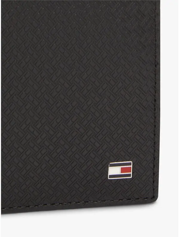 Tommy Hilfiger Allover Flag Leather Card & Coin Wallet