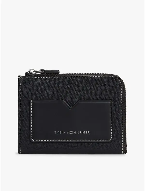 Tommy Hilfiger Leather Zip Wallet - Black