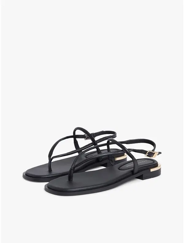Tommy Hilfiger Metallic Accent Leather Sandal