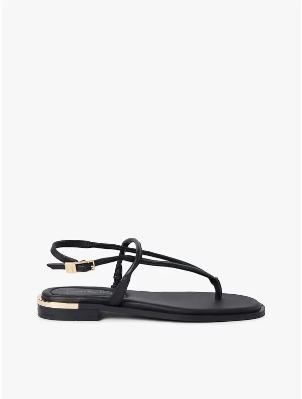 Tommy Hilfiger Metallic Accent Leather Sandal