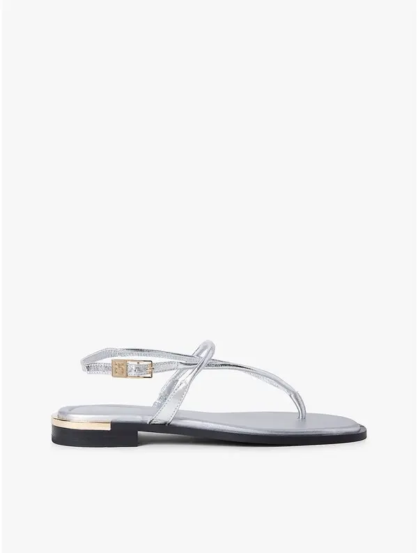 Tommy Hilfiger Metallic Leather Sandal