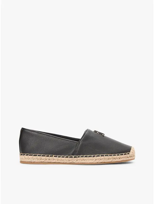 Tommy Hilfiger Th Monogram Leather Espadrilles