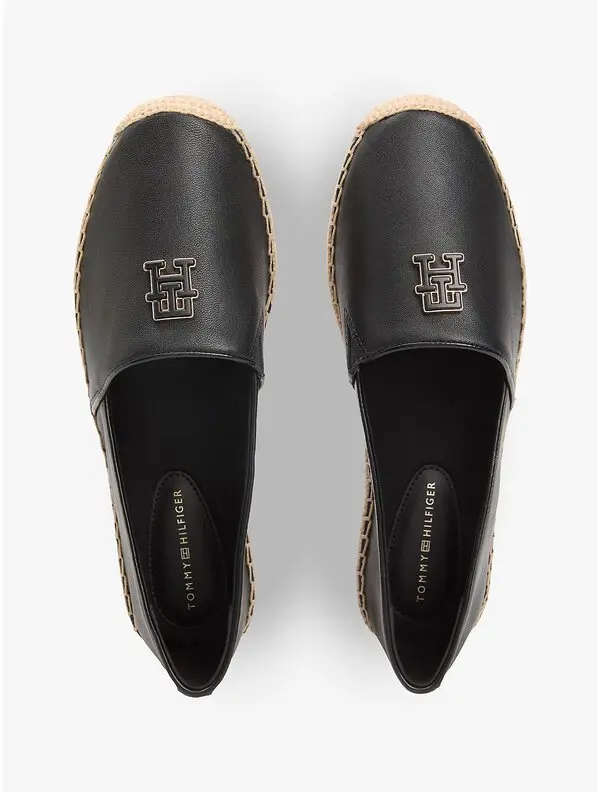 Tommy Hilfiger Th Monogram Leather Espadrilles
