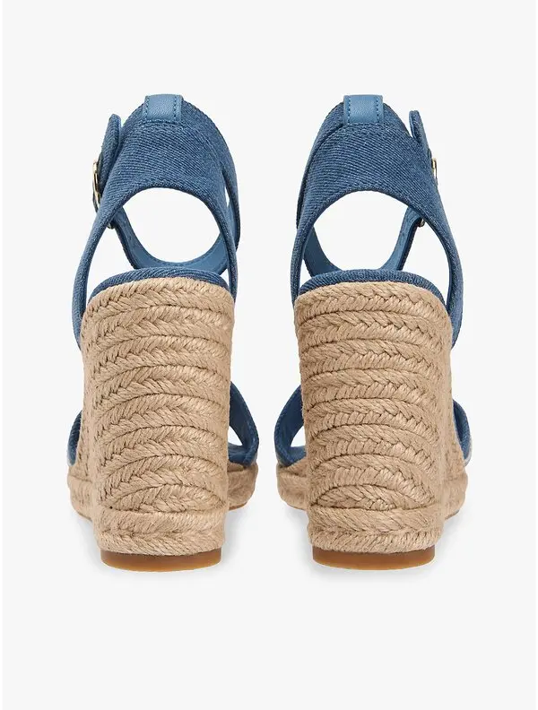 Tommy Hilfiger Webbing Logo Wedge Espadrille Sandals
