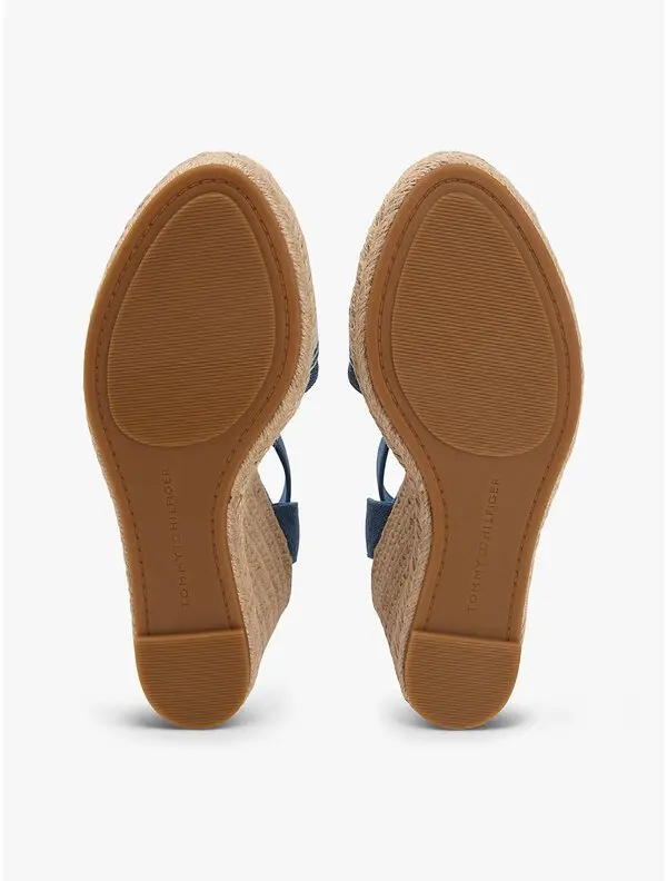 Tommy Hilfiger Webbing Logo Wedge Espadrille Sandals