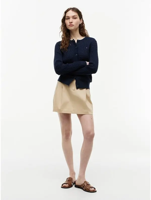Tommy Hilfiger Cable Knit Crewneck Cardigan