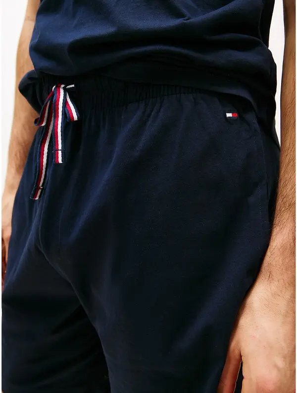 Tommy Hilfiger Logo Detail Pull-on Sleep Shorts - Navy
