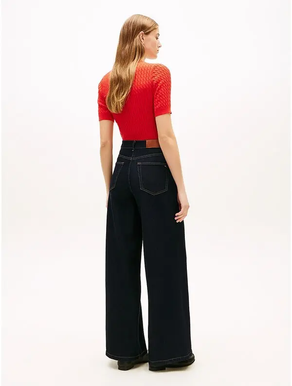 Tommy Hilfiger High-rise Stretch Wide-leg Utility Jeans