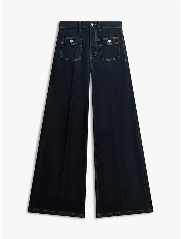 Tommy Hilfiger High-rise Stretch Wide-leg Utility Jeans