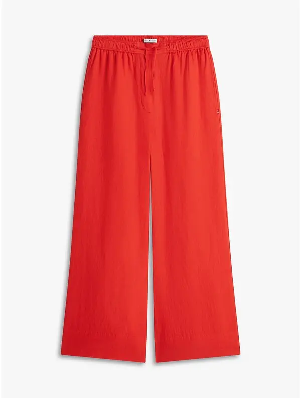 Tommy Hilfiger Relaxed Linen Pull-on Pants - Fireworks