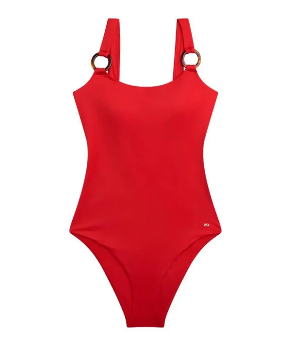 Tommy Hilfiger O-ring Scoop Back One-piece Swimsuit - Fireworks