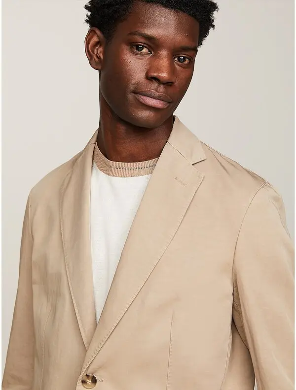 Tommy Hilfiger Regular Fit Cotton And Linen Blazer
