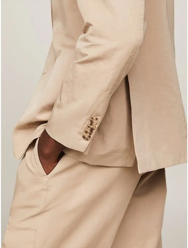 Tommy Hilfiger Regular Fit Cotton And Linen Blazer