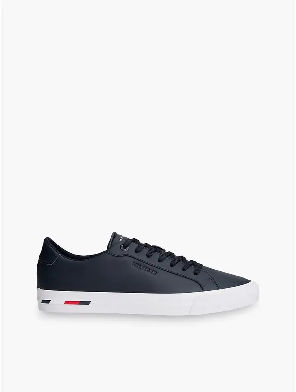 Tommy Hilfiger Flag Stripe Vulcanized Leather Sneaker