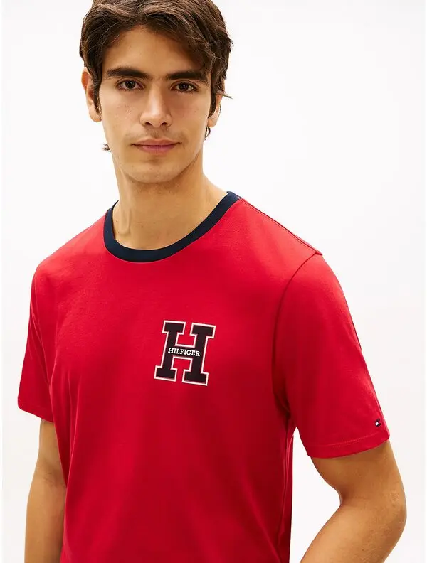 Tommy Hilfiger Hilfiger Logo T-shirt Red