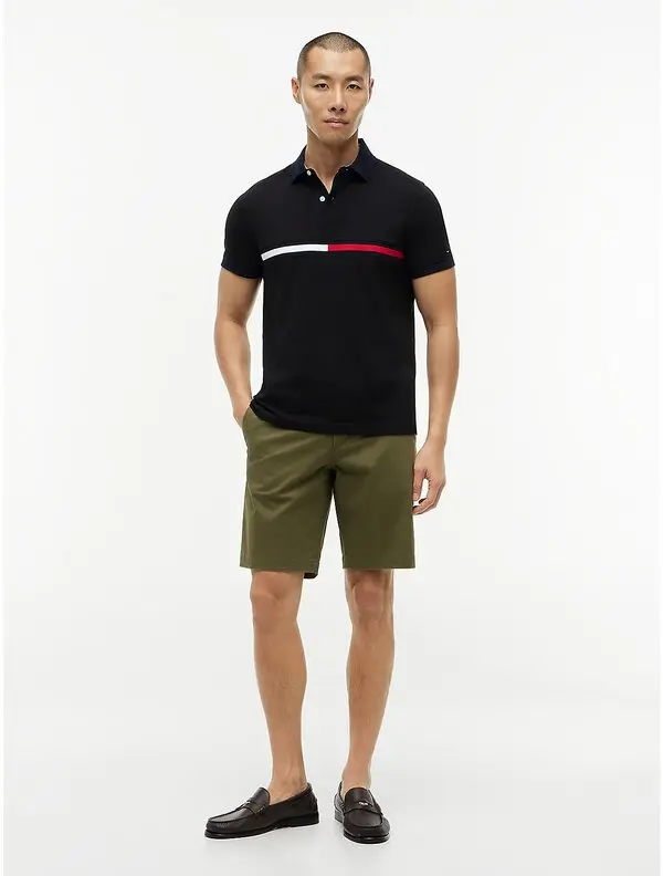Tommy Hilfiger Embroidered Stripe Regular Fit Polo