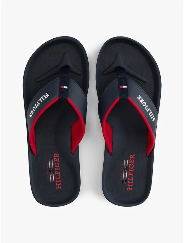 Tommy Hilfiger Logo Flip Flops