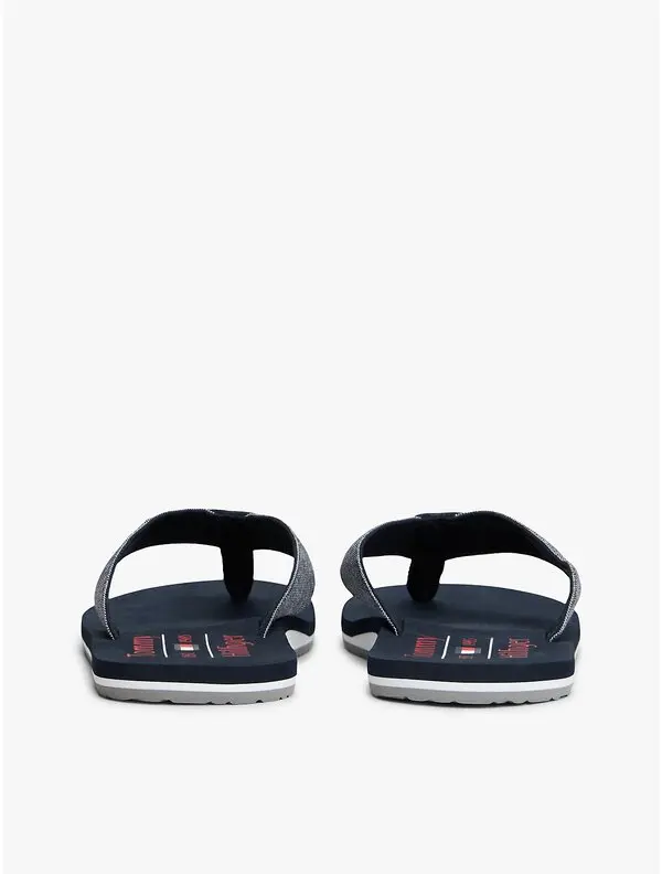 Tommy Hilfiger Chambray Linen Flip-flops