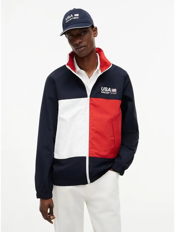Tommy Hilfiger X U.s. Sailgp Team Regatta Jacket - Navy Multi