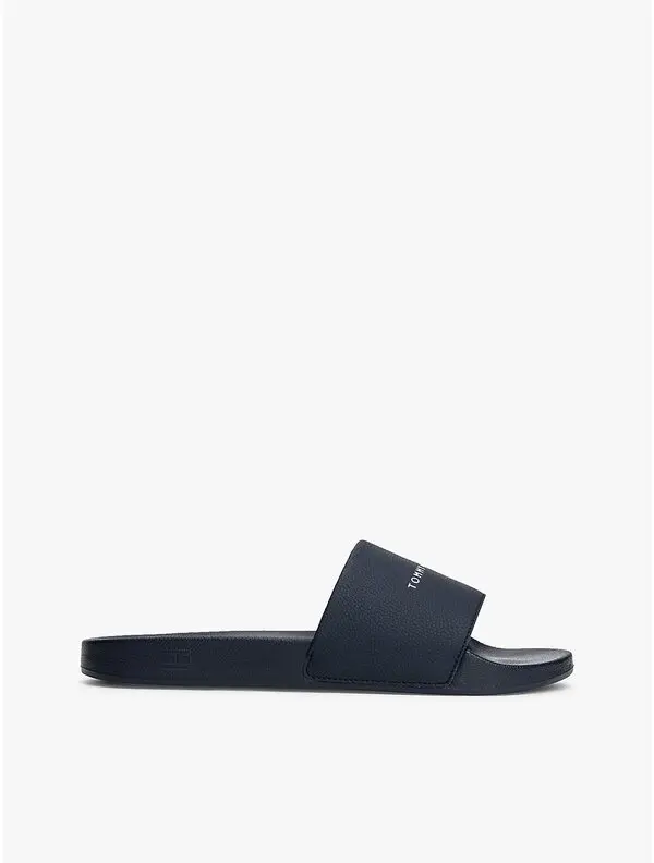 Tommy Hilfiger Th Flag Logo Pool Slides - Navy