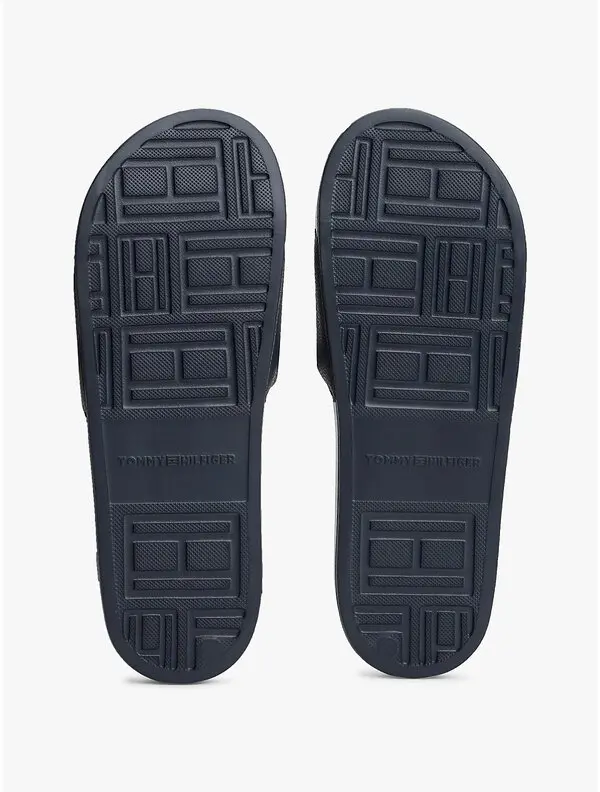 Tommy Hilfiger Th Flag Logo Pool Slides - Navy
