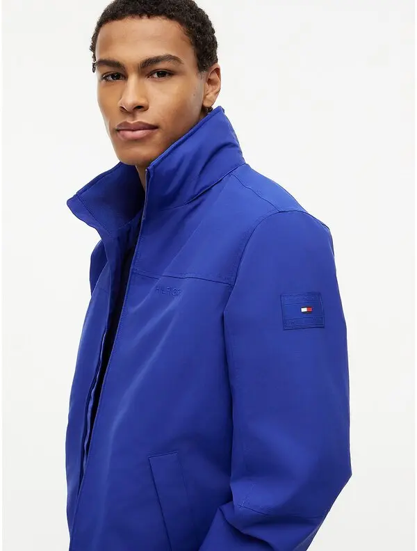 Tommy Hilfiger Water-resistant Hooded Regatta Jacket - Wedge Blue