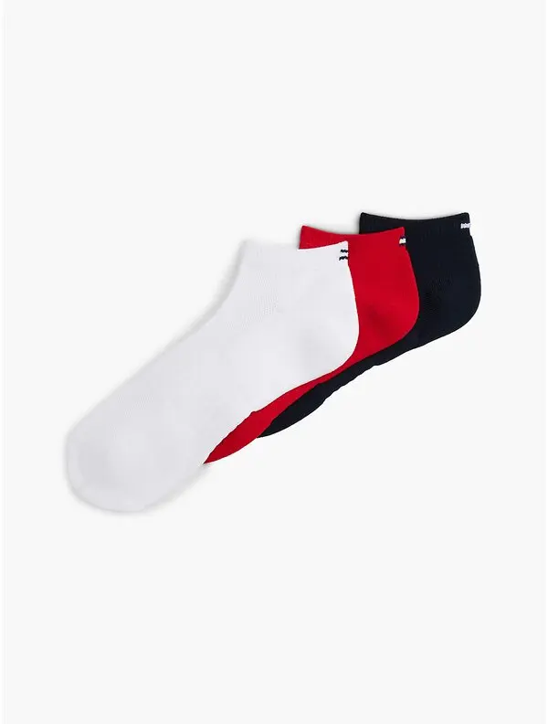 Tommy Hilfiger Ankle Sock 3-pack - Lucent White Multi