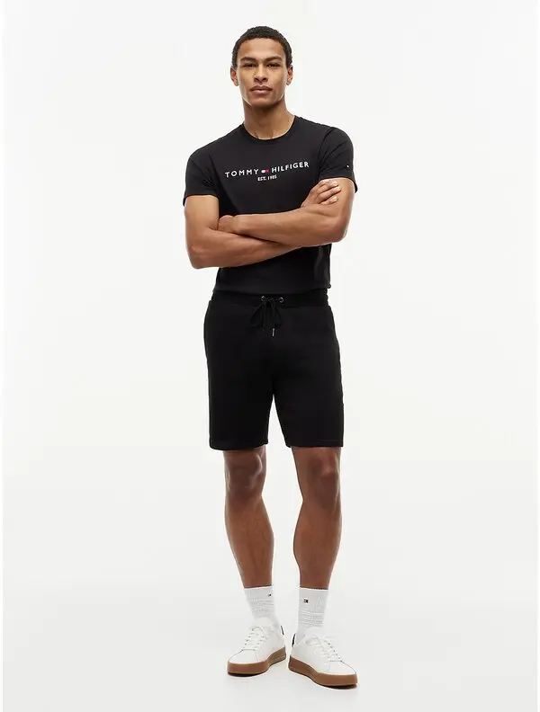 Tommy Hilfiger Embroidered Logo Sweatshorts - Black