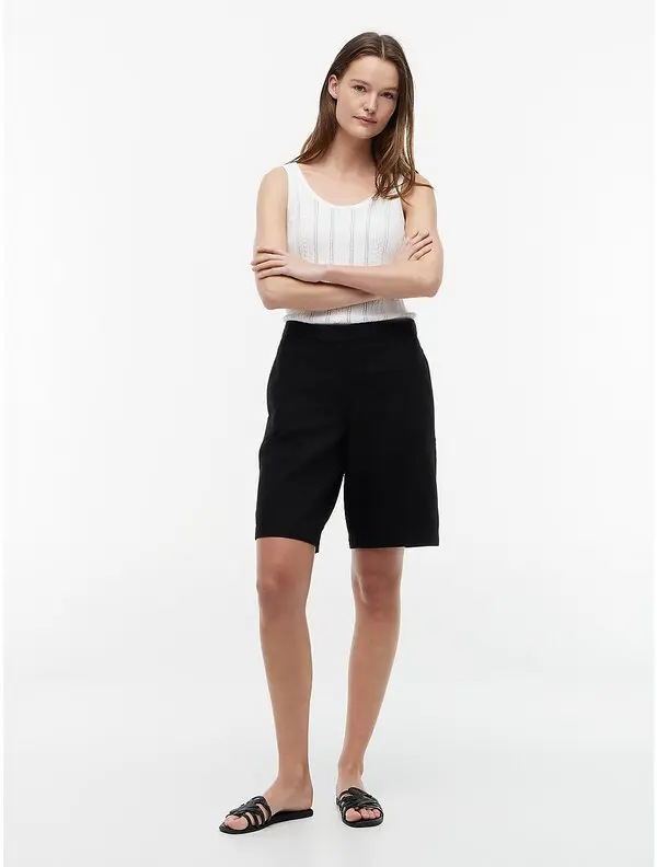 Tommy Hilfiger Linen-blend Bermuda Shorts