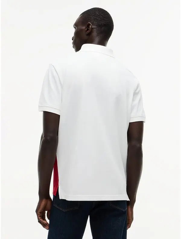 Tommy Hilfiger Regular Fit Colorblock Polo Red