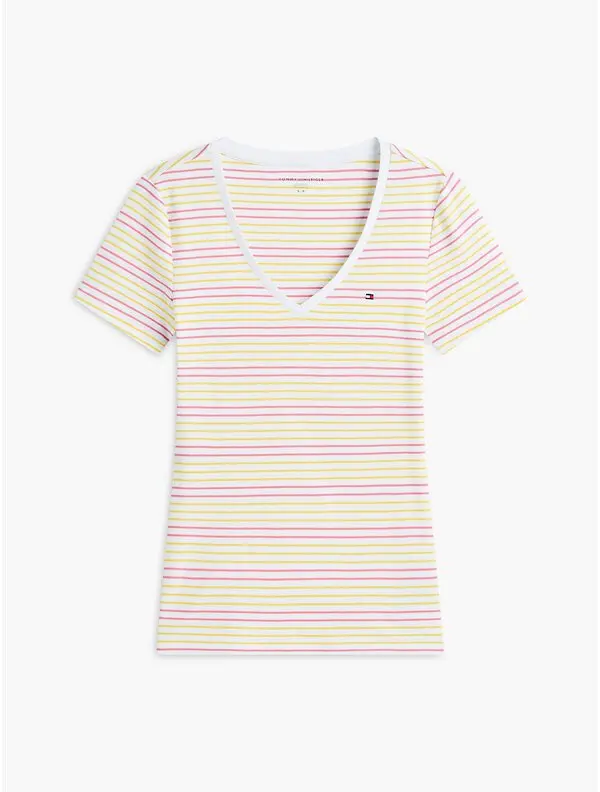 Tommy Hilfiger V-neck Striped T-shirt