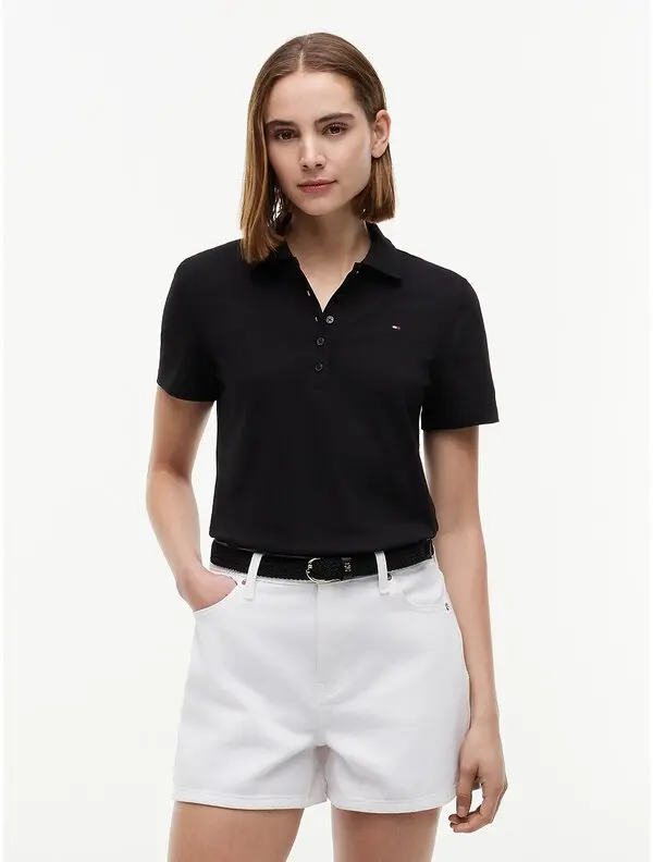 Tommy Hilfiger Cotton Polo - Black