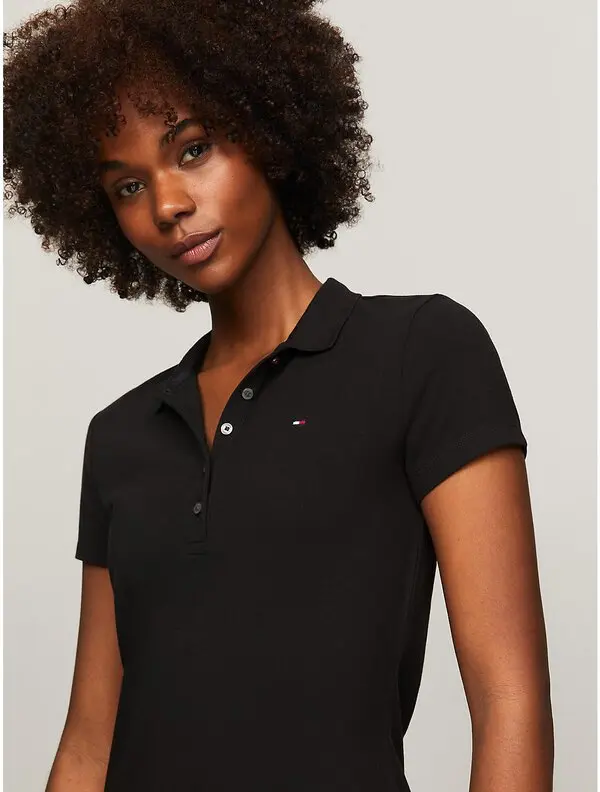 stretch cotton slim fit polo dress Barbour Women's Celeste Polo Midi Dress - Blue - Size 4