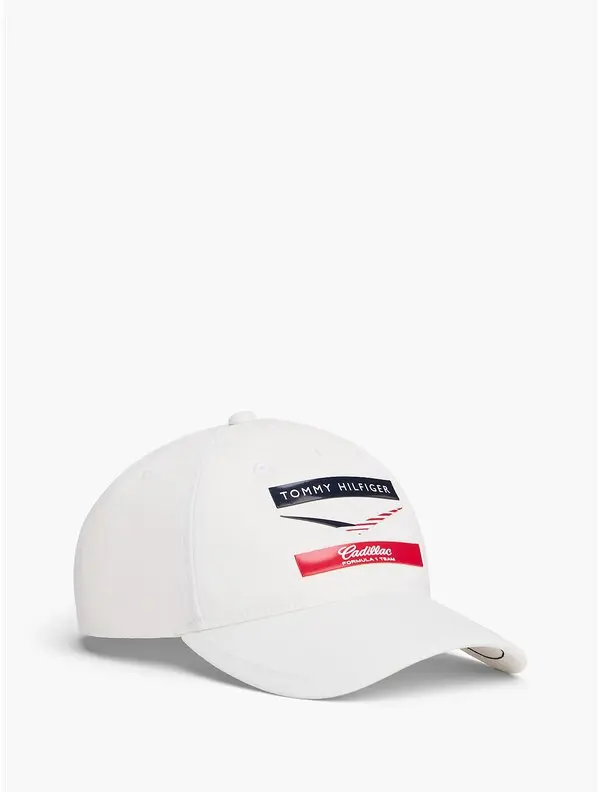 Tommy Hilfiger Cadillac F1 Team Baseball Cap - Optic White