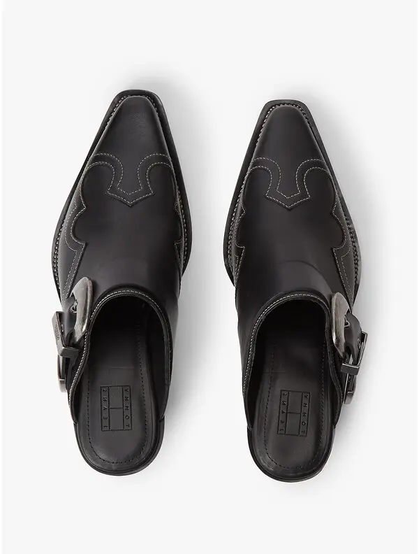 Tommy Hilfiger Leather Western Mule