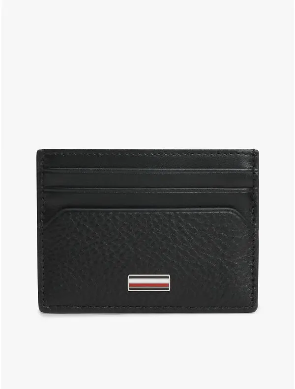 Tommy Hilfiger Pebbled Leather Card Holder