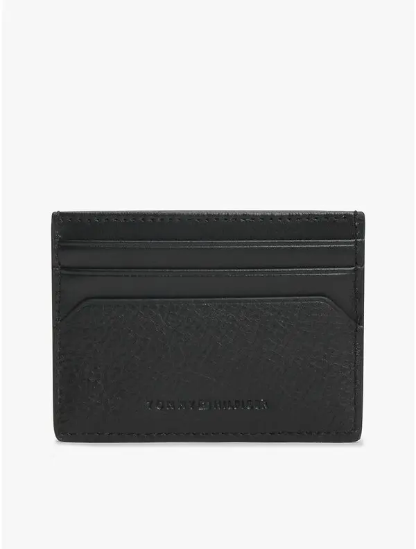 Tommy Hilfiger Pebbled Leather Card Holder