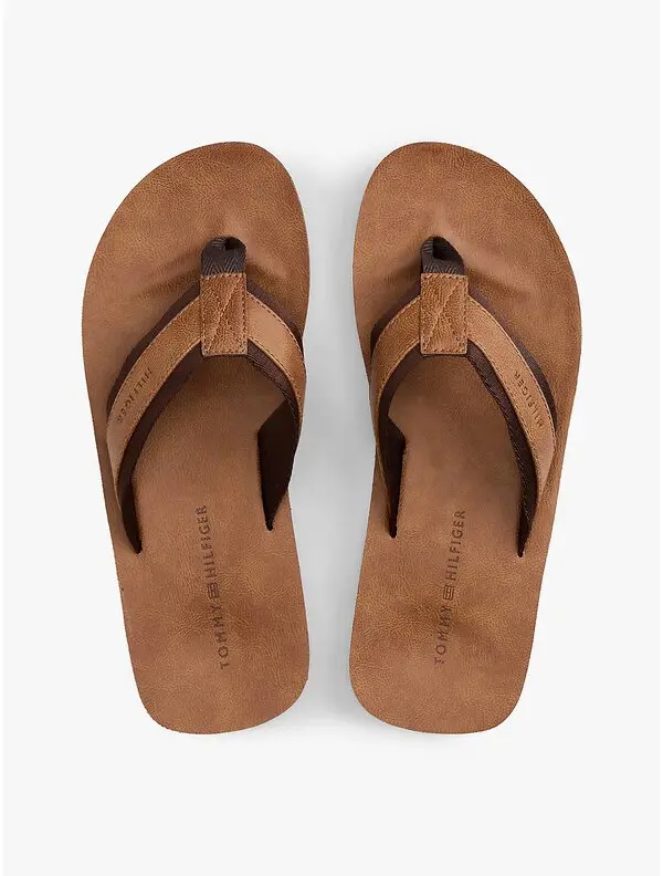 Tommy Hilfiger Pebbled Flip Flops
