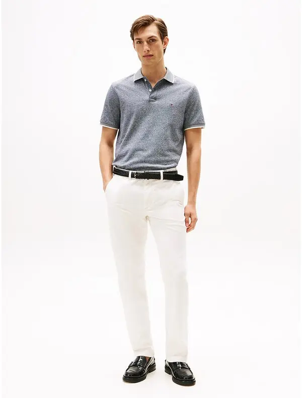 Tommy Hilfiger Regular Fit Linen-blend Pique Polo