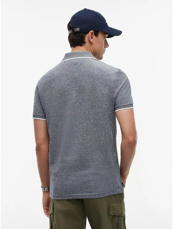 Tommy Hilfiger Regular Fit Linen-blend Pique Polo