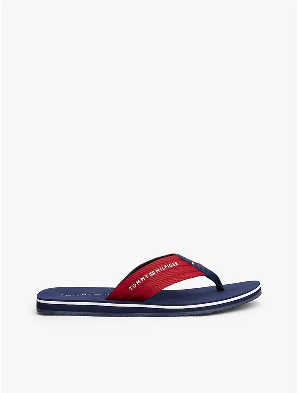 Tommy Hilfiger Logo Flip-flops - Red