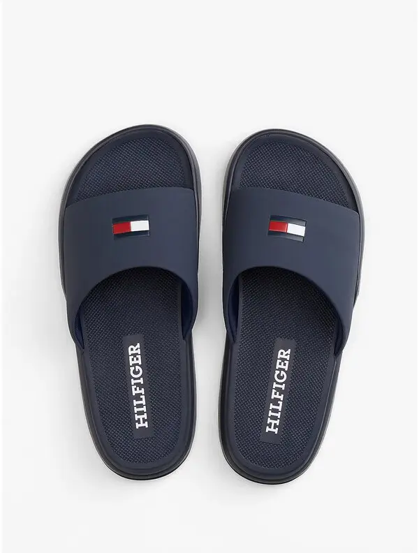 Tommy Hilfiger Flag Logo Slide Sandals