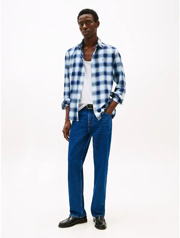 Tommy Hilfiger Regular Fit Shadow Check Brushed Shirt