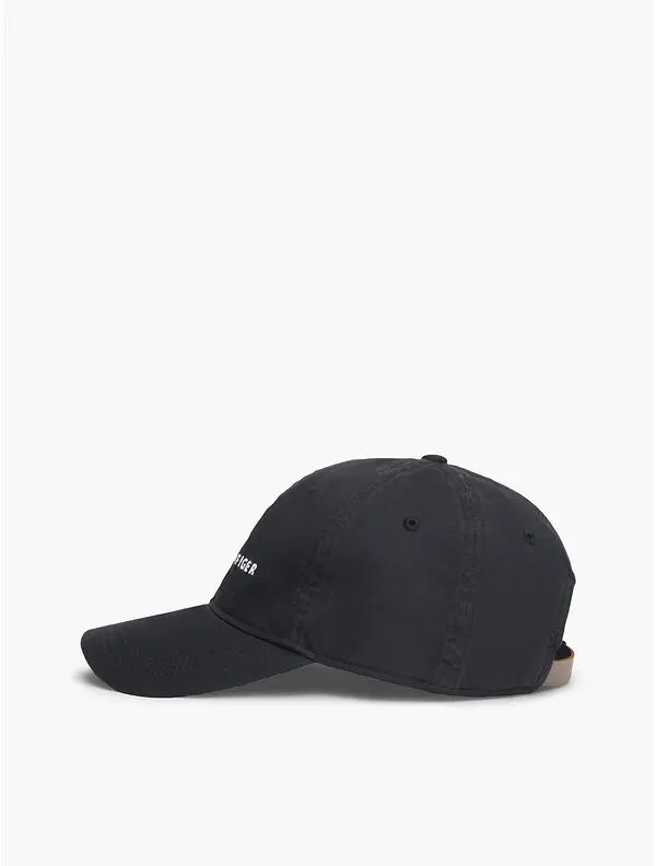 Tommy Hilfiger Embroidered Logo Baseball Cap - Deep Black