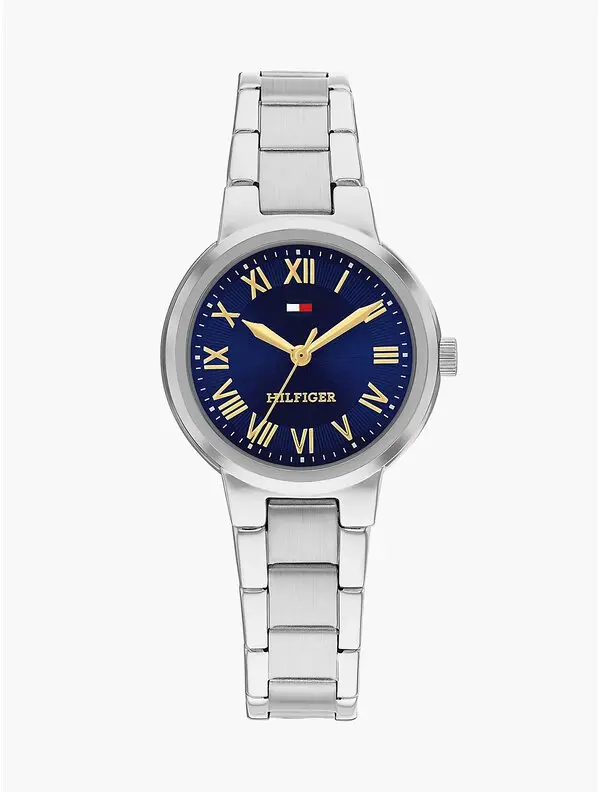 Tommy Hilfiger 28mm Dress Watch With Link Bracelet - Navy