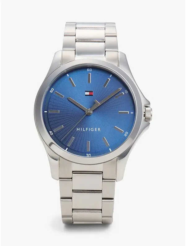 Tommy Hilfiger 43mm Sport Watch With Textured Sunray Dial - Blue