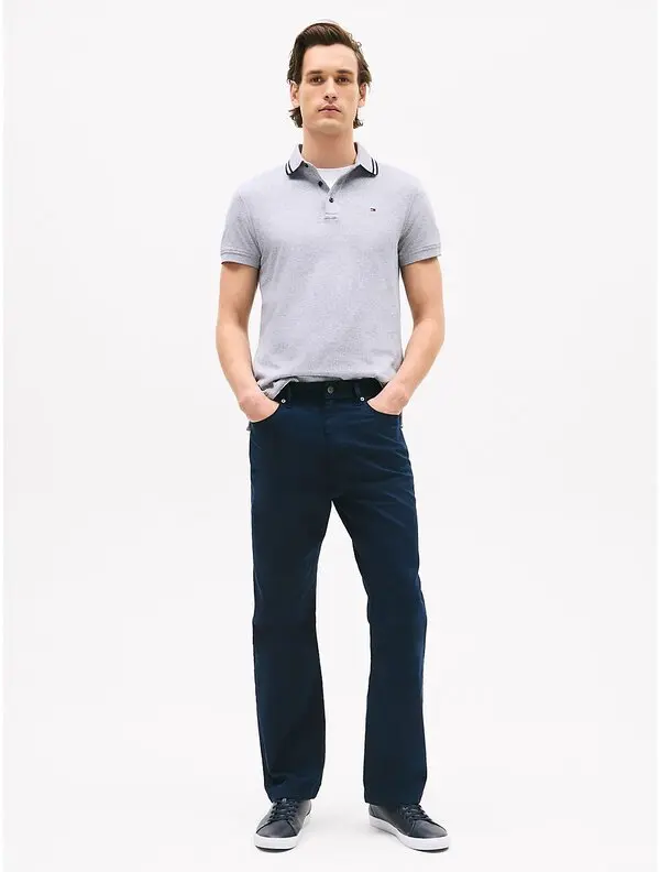 Tommy Hilfiger Slim Fit Heathered Polo